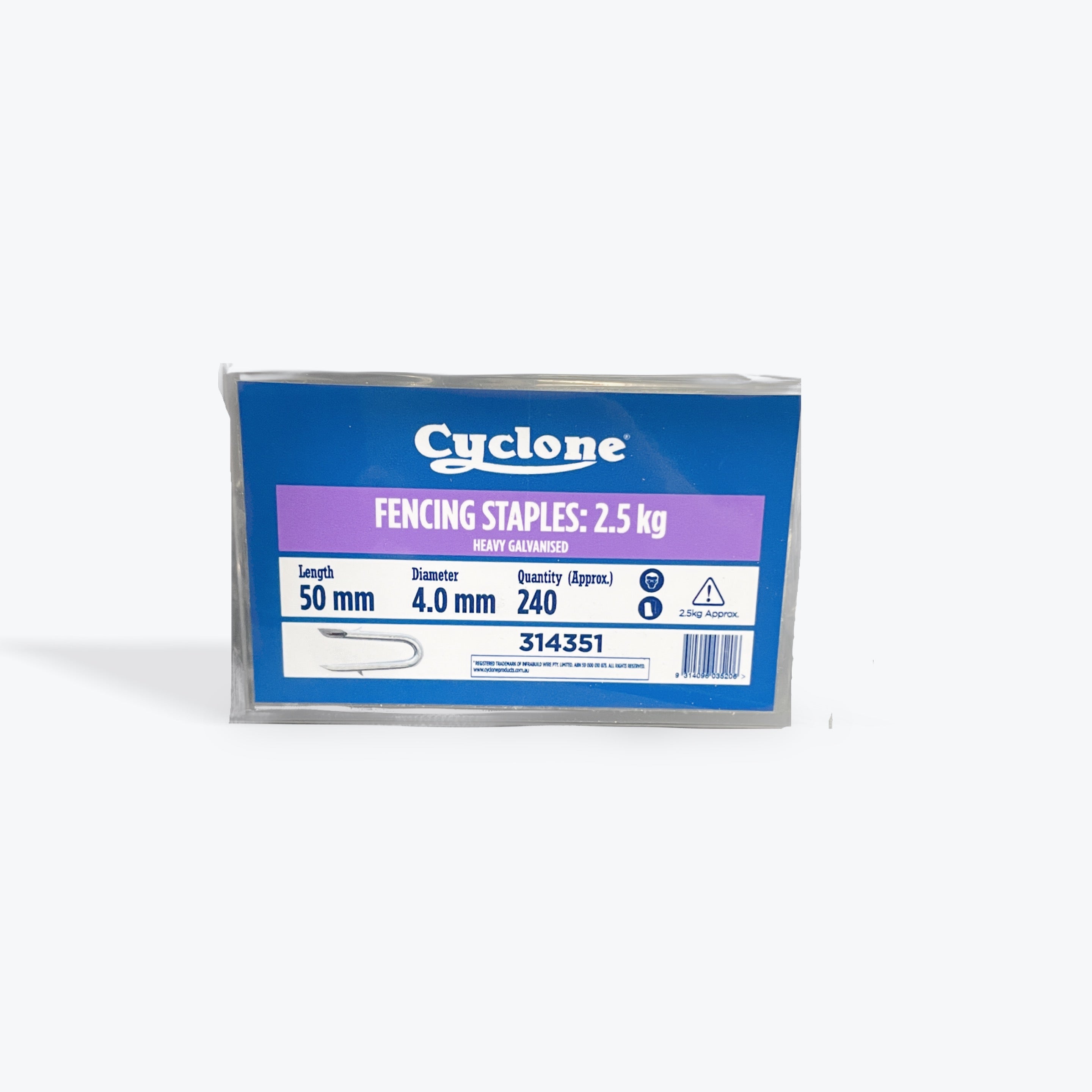 Cyclone Fencing Staples 2.5kg | Canberra Stockfeeds & Pets